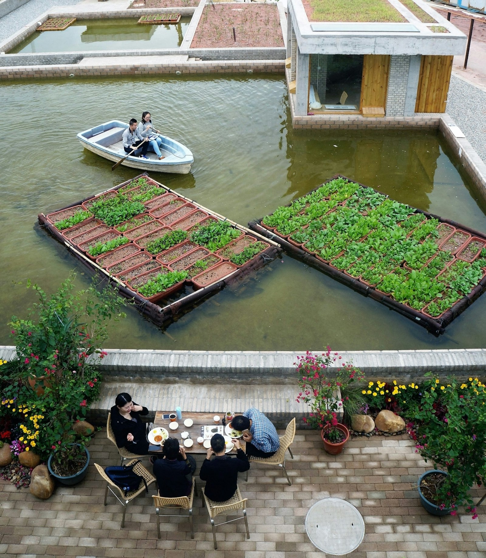 Floating Fields: Recycling Architecture as Productive Leisure Pondscape